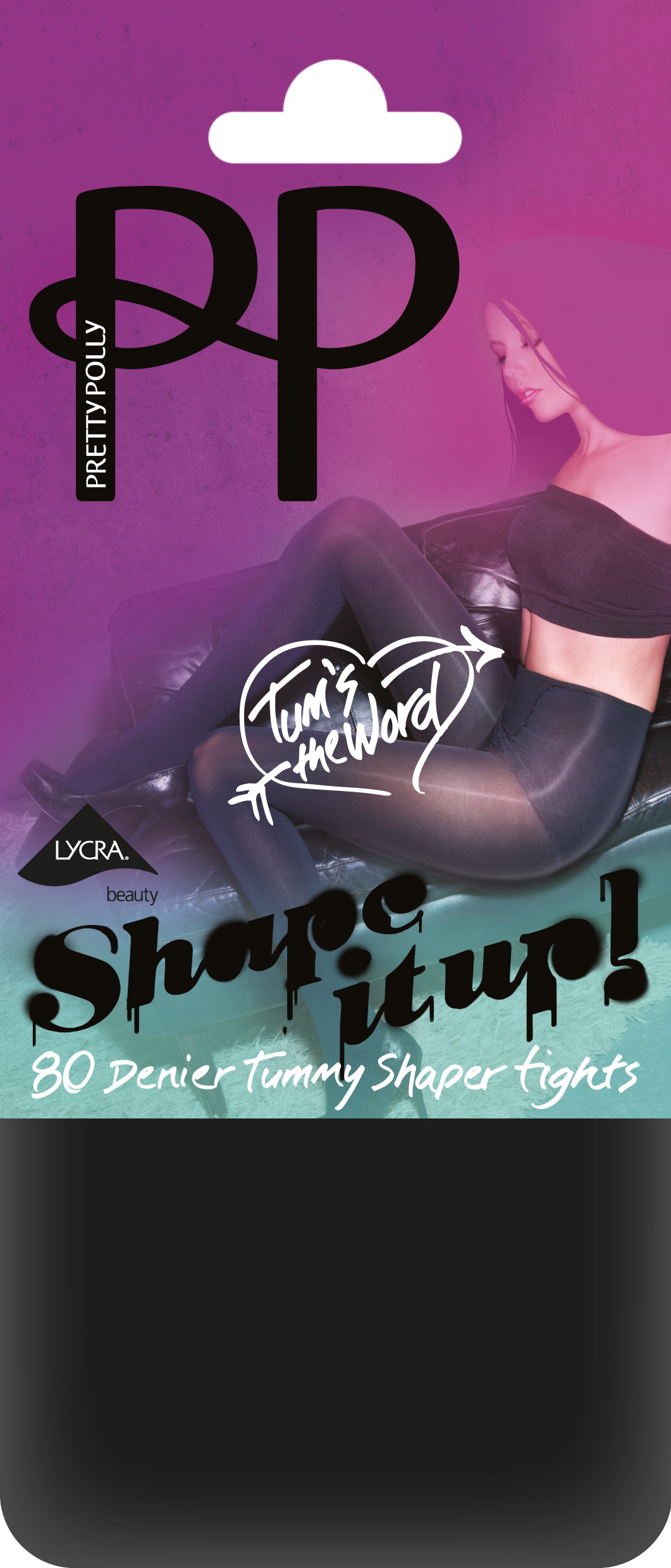 Pretty Polly Shape It Up 80 denier Tummy Shaper Tights